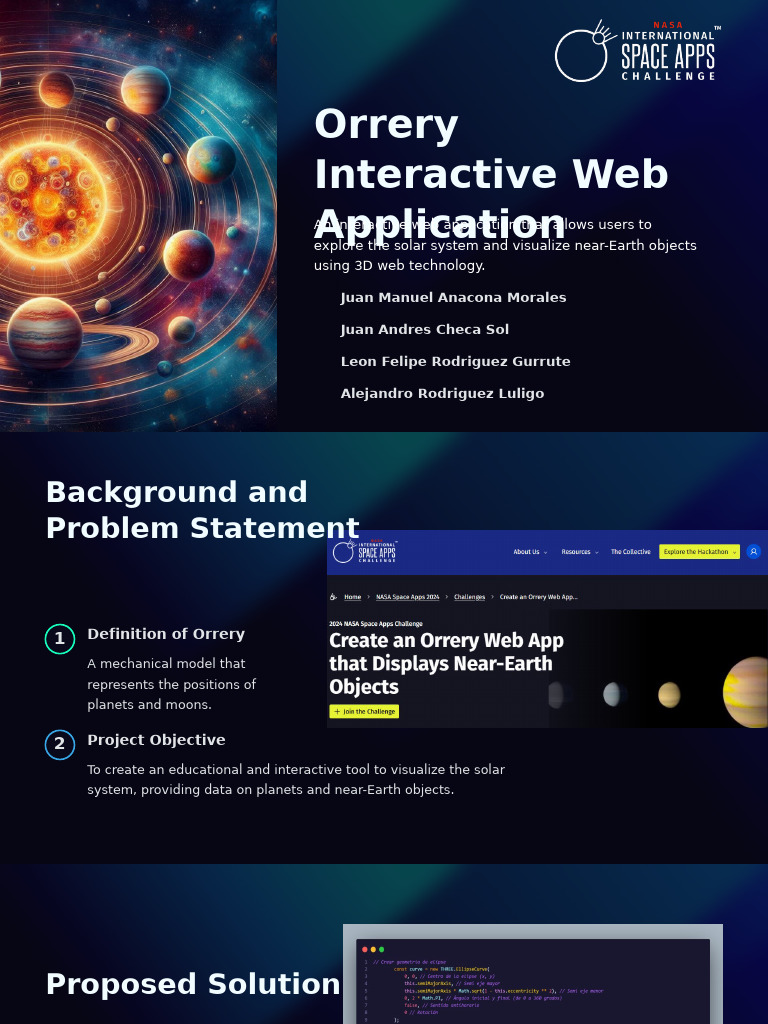 Orrery Interactive Web Application | PDF
