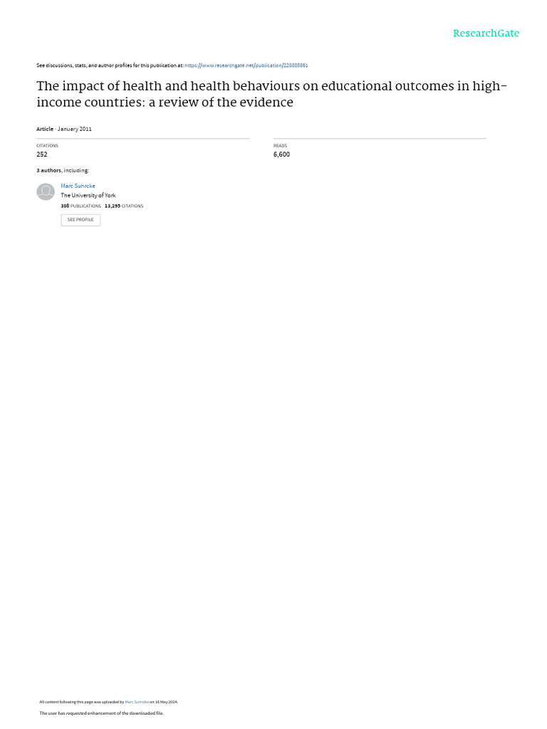 The_impact_of_health_and_health_behaviours_on_educ | PDF | Endogeneity (Econometrics) | Obesity