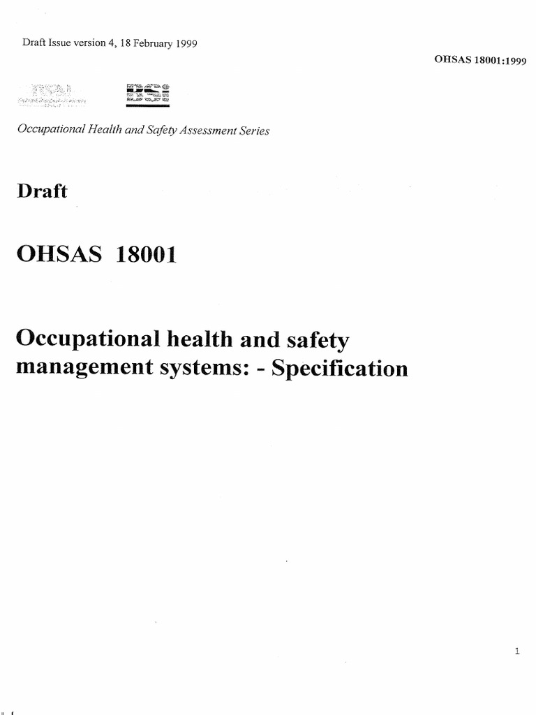 Ohsas 18001 | PDF