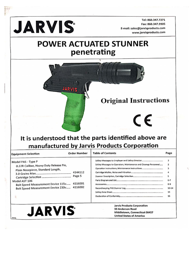 Aturdidor Accionado Por Energia Penetrante - Jarvis | PDF