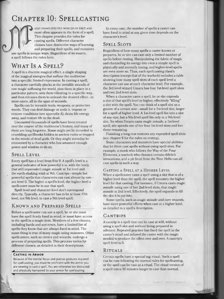 DnD 5e Players Handbook (BnW OCR)-183-293 | PDF