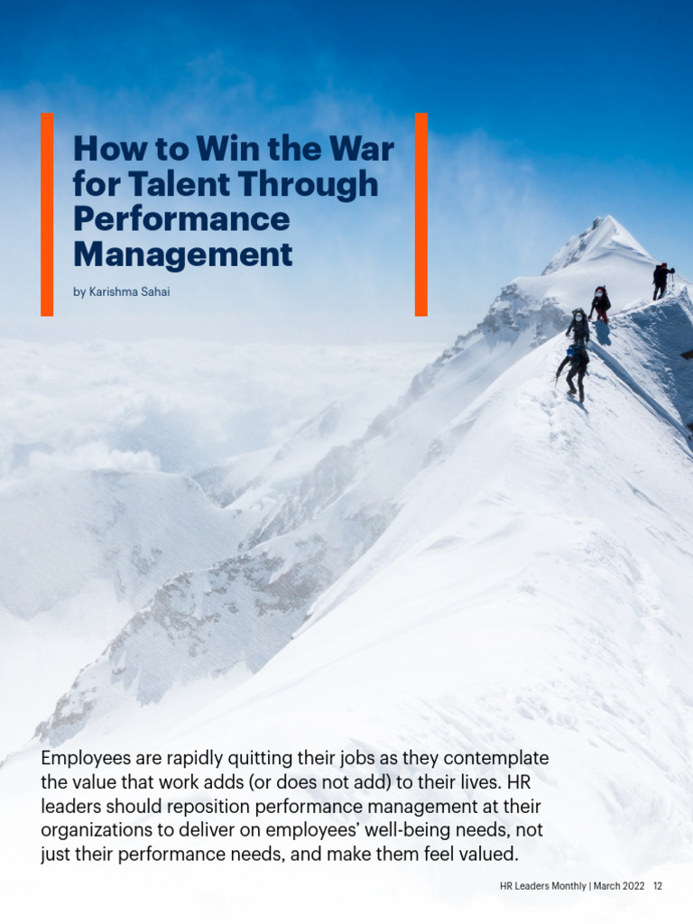 How To Win The War For Talent Through Performance Management | PDF ...