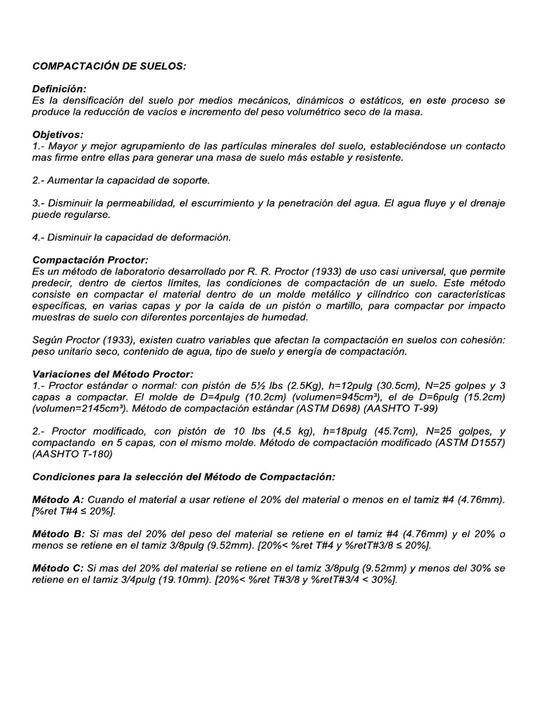 Ensayo de Proctor | PDF
