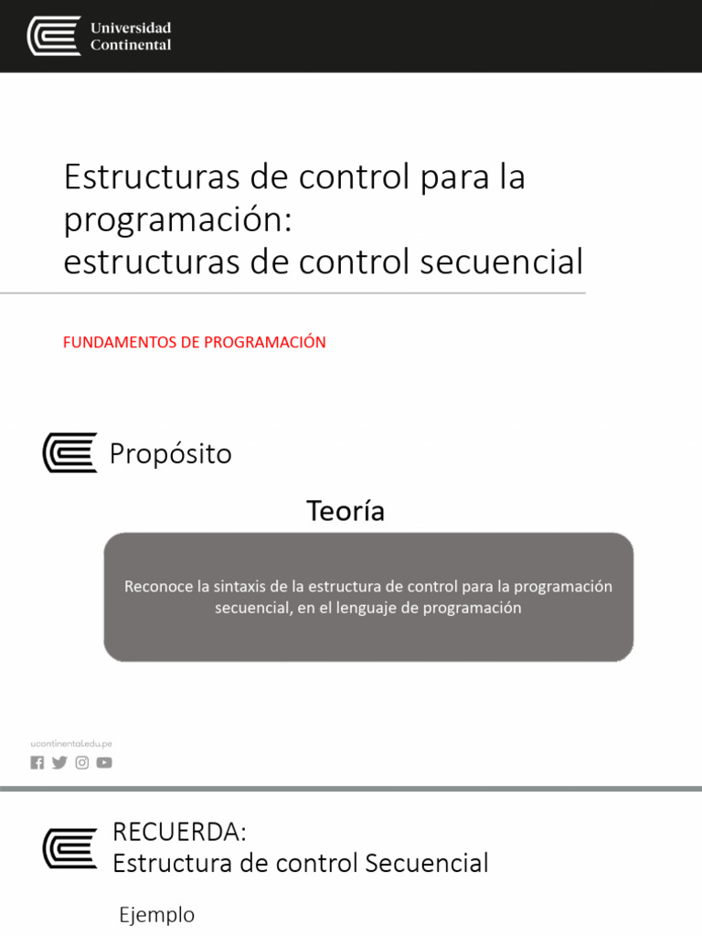 Estructuras de Control Secuencial en C/C++ | PDF | Programa de ...