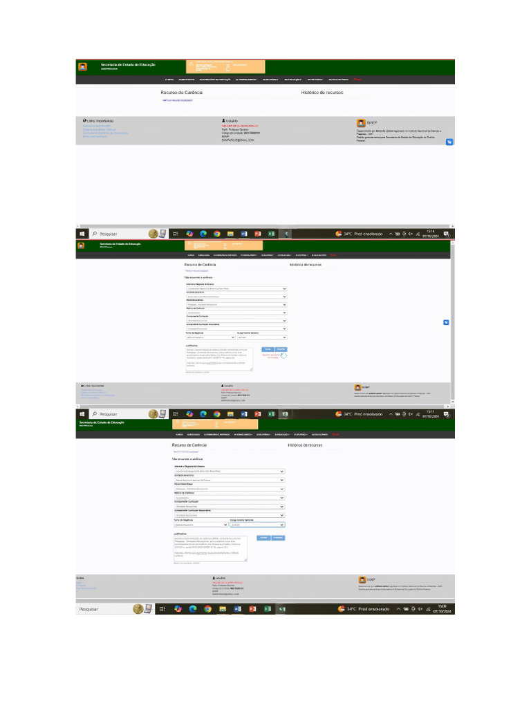 Recurso Carência - EMMP - Sigep | PDF