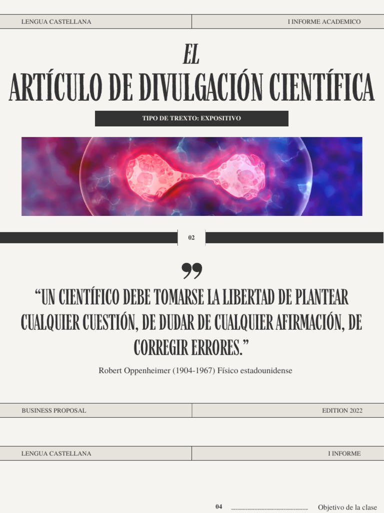 Guía para Artículos de Divulgación Científica | PDF | Científico ...