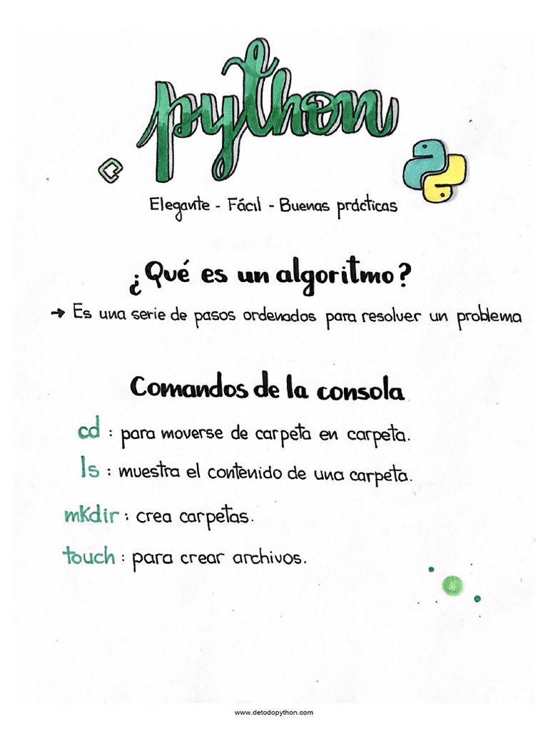 Apuntespython Detodopython | PDF