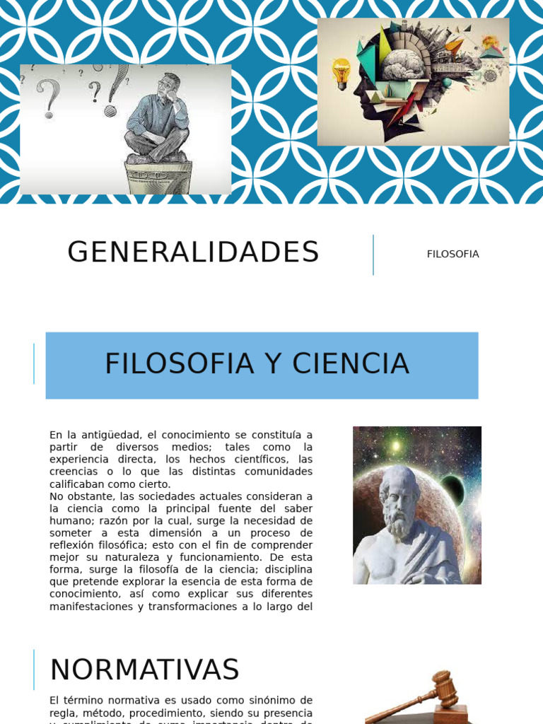 FILOSOFIA GENERALIDADES | PDF | Conocimiento | Moralidad