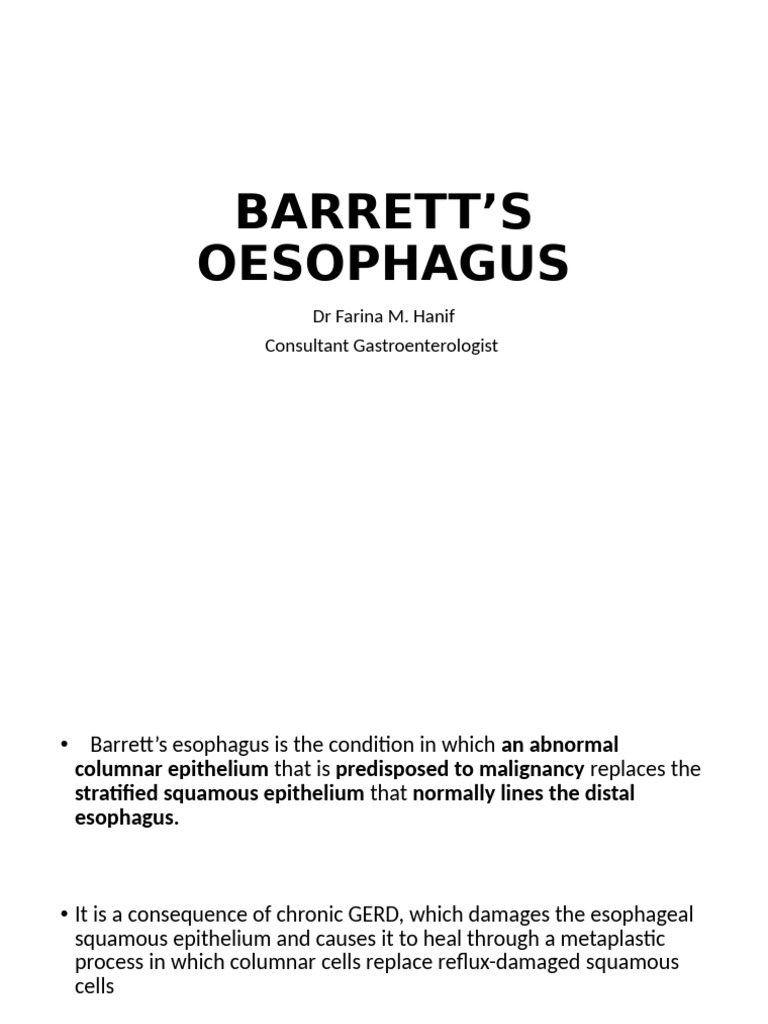 BArrets Esophagus (ACG 2022 Guidelines) | PDF | Gastroesophageal Reflux ...