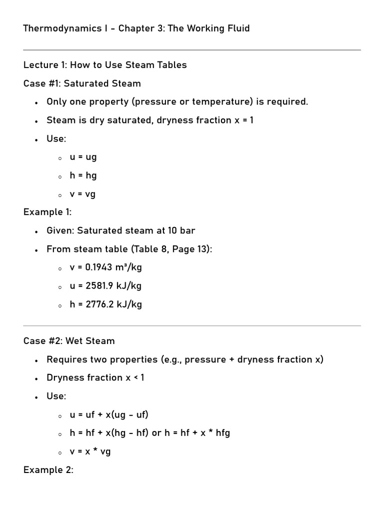 Thermodynamics I - Chapter 3 | PDF | Gases | Steam