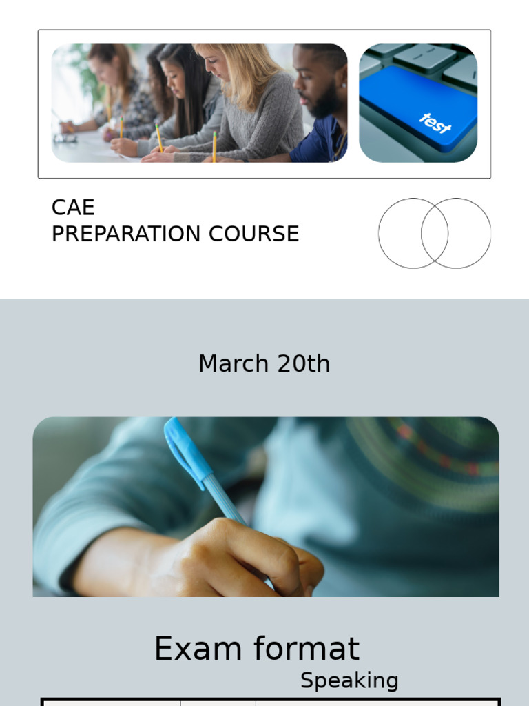 CAE -Preparation Course | PDF | Human Communication