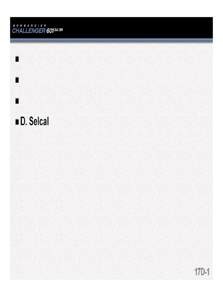 5-601 Communication Selcal & CVR | PDF