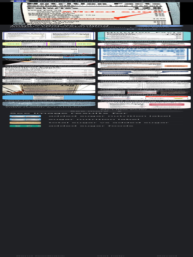 Nutrition Label With Total Sugars and Added Sugars - Google Search | PDF