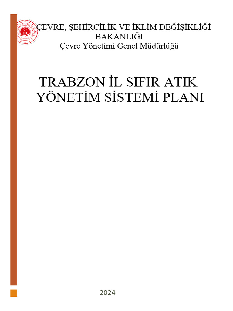 Trabzon Sifir Atik S Stem Yonet M Plani 26.09.2024 Tar H Ve 66 Sayili MCK 20241021082243 | PDF