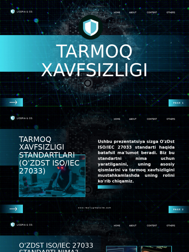 Tarmoq Xavfsizligi | PDF