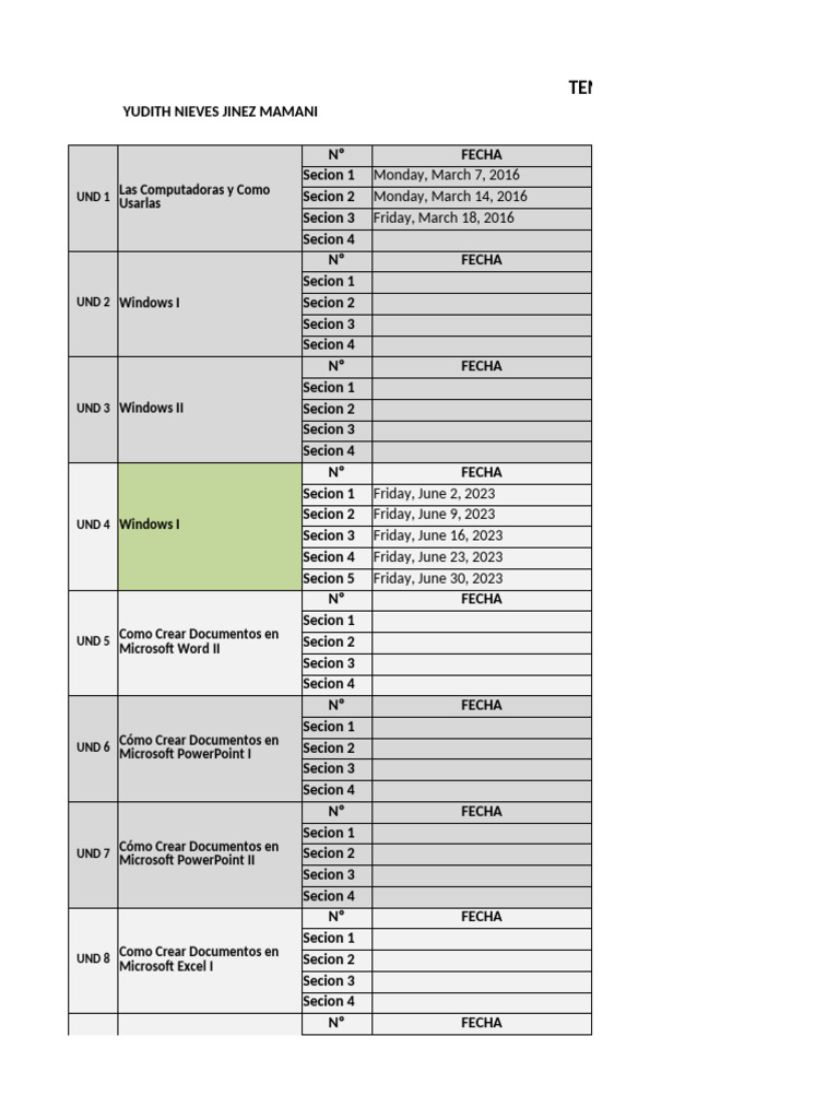 Avance Anual - Computacion_061405 | PDF | Archivo de computadora | Microsoft Excel
