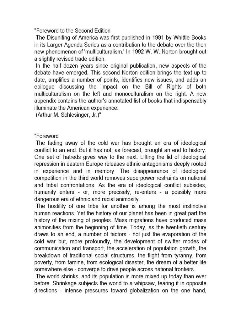 Reflections On A Multicultural Society | PDF | Multiculturalism ...