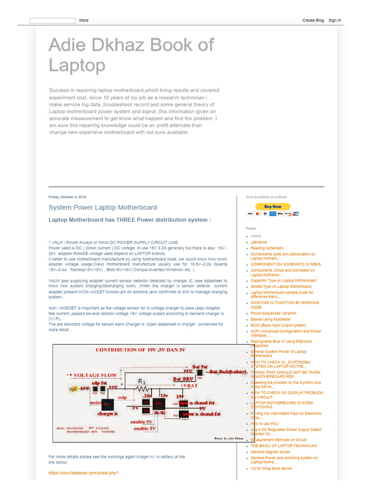 Adie Dkhaz Book of Laptop - System Power Laptop Motherboard | PDF | Field Effect Transistor ...