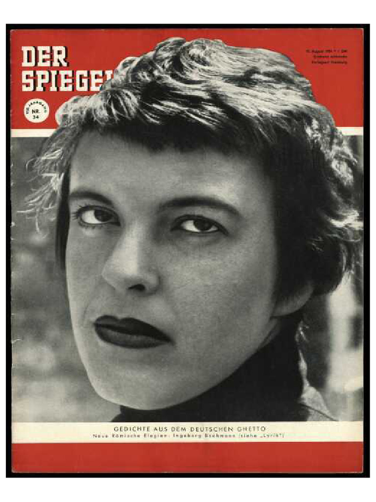 Der Spiegel - Ingeborg Bachmann | PDF