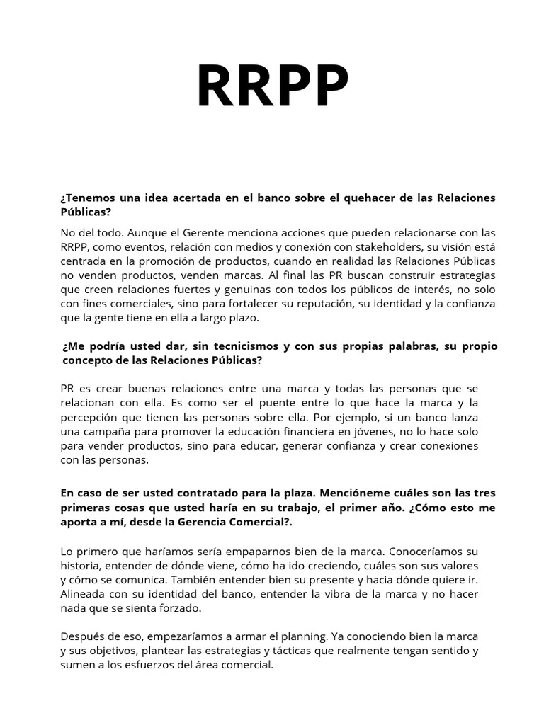 El quehacer de las RRPP.pdf | PDF