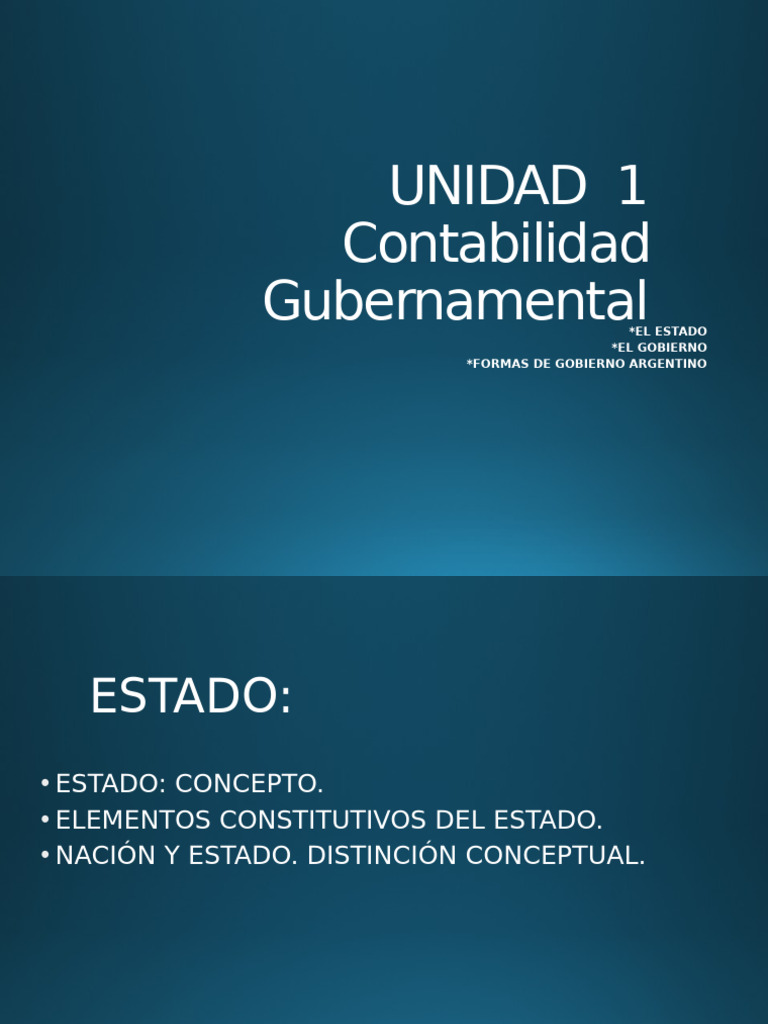 Elementos del Estado y Gobierno en Argentina | PDF | Estado (política ...