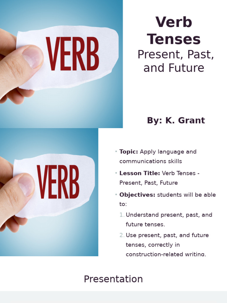 PPP Verb Tenses - Present Past Future | PDF