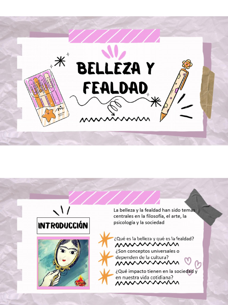 Belleza y Fealdad en Filosofía | PDF | Belleza | Educación en artes ...