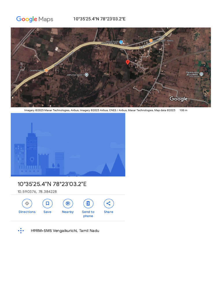 10°35'25.4 - N 78°23'03.2 - E - Google Maps | PDF