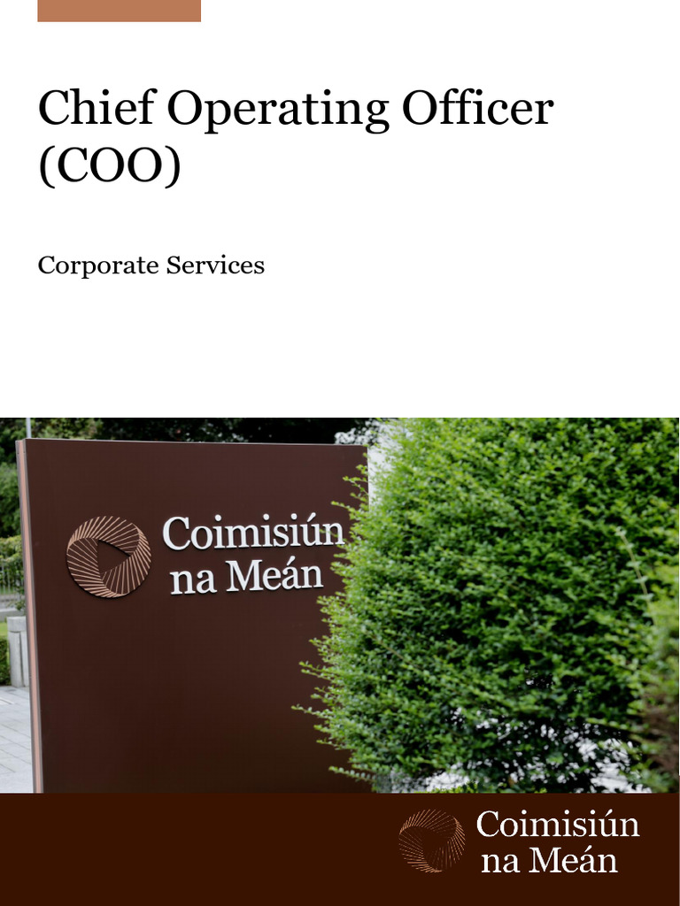Chief Operating Officer COO Candidate Booklet 1 | PDF | Governance | Internal Control