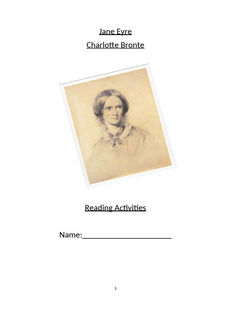Jane Eyre Reading Booklet | PDF | Charlotte Brontë | Emily Brontë