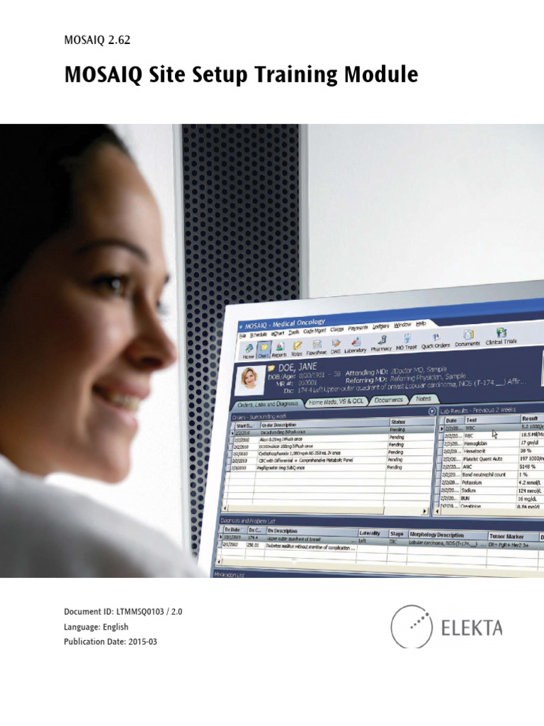 Mosaiq Site Setup Training Module | PDF | Ct Scan | Trademark