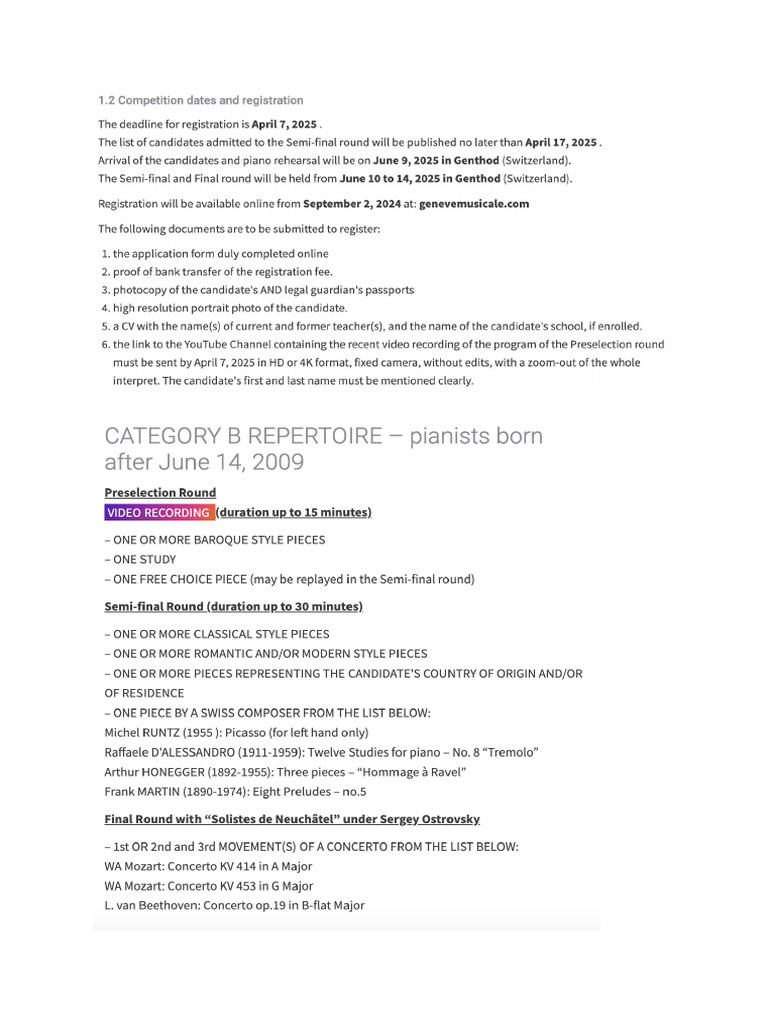 Printing Competition Info | PDF