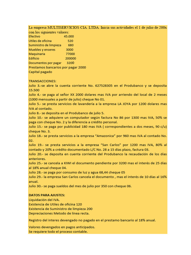 CONTAB | PDF | Depreciación | Interés