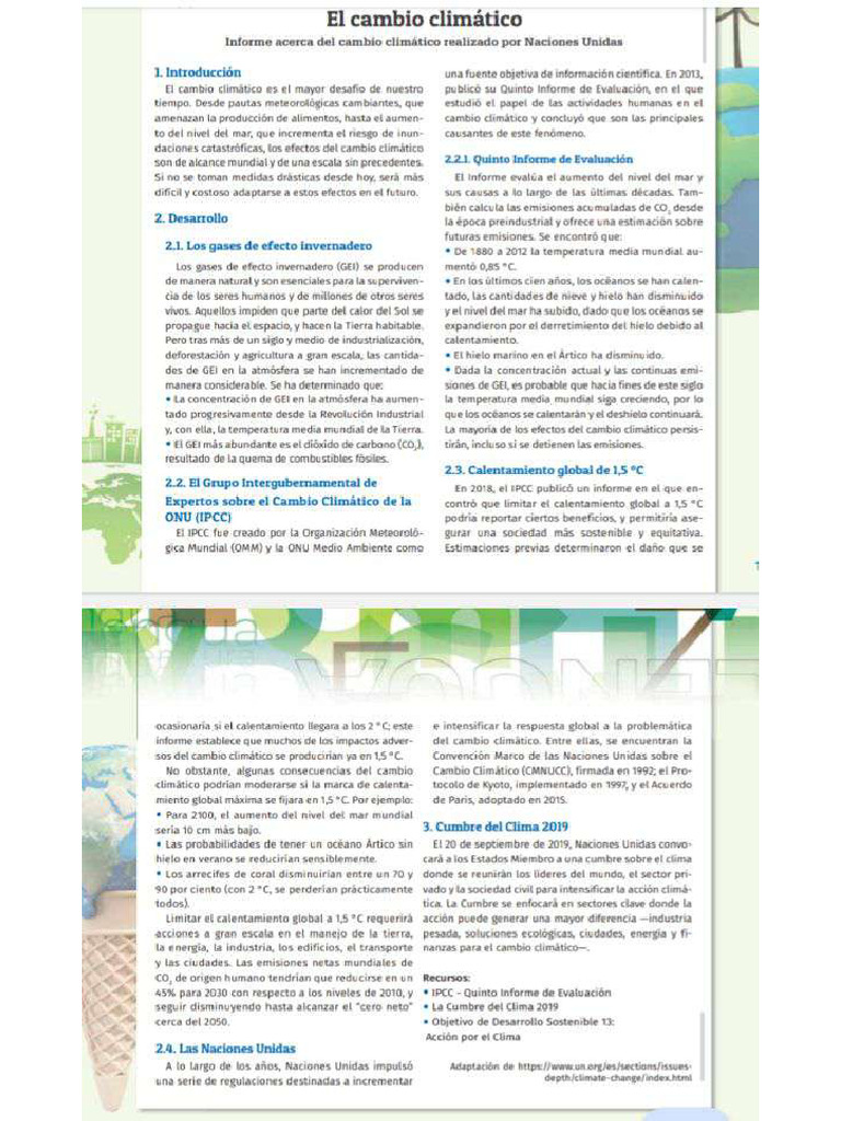 El Cambio Climático | PDF
