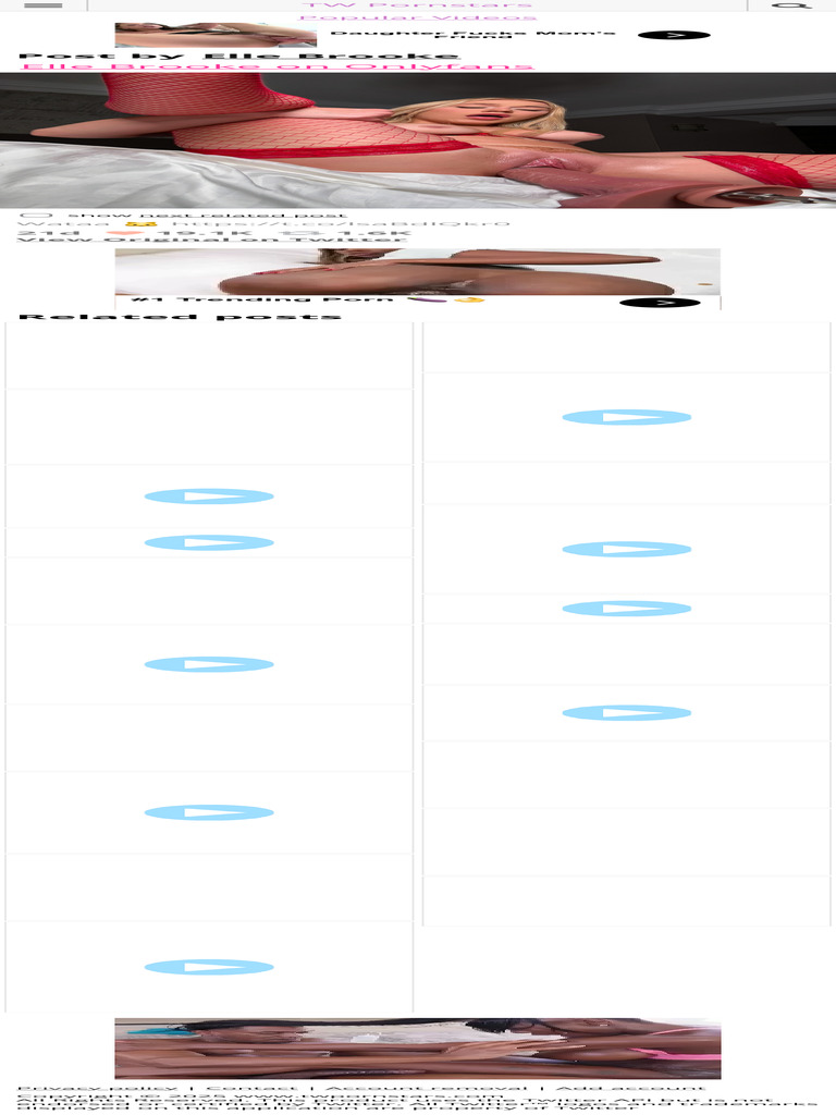 TW Pornstars - Elle Brooke. Twitter. Wataa ?. 928 PM - 16 Mar 2025 | PDF