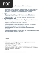 Track & Field Marking Guidelines | PDF | Circle | Elementary Geometry