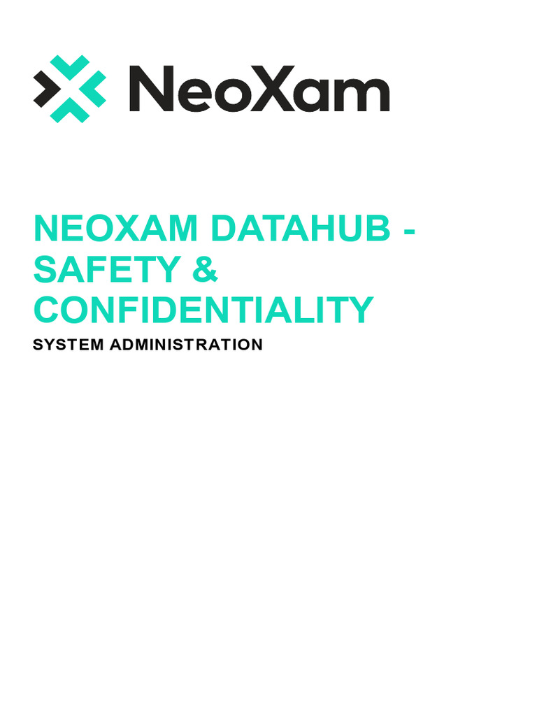 NeoXam DataHub - Safety and Confidentiality Administration Guide | PDF ...