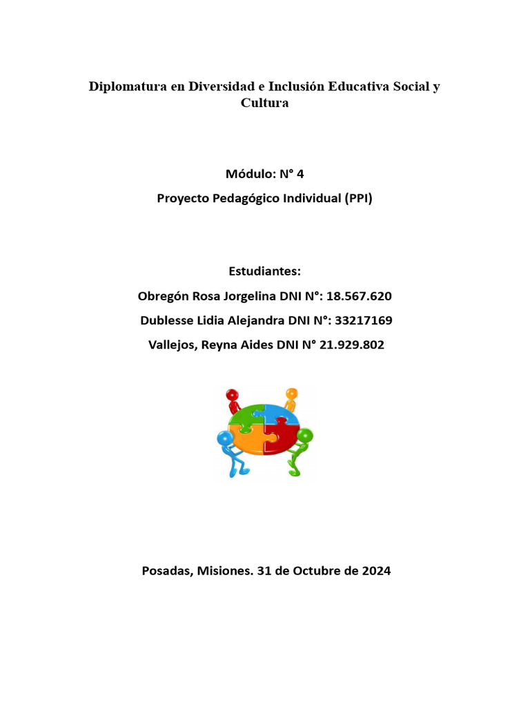 Trab. - Mód 4 | PDF | Aprendizaje | Inclusión (Educación)