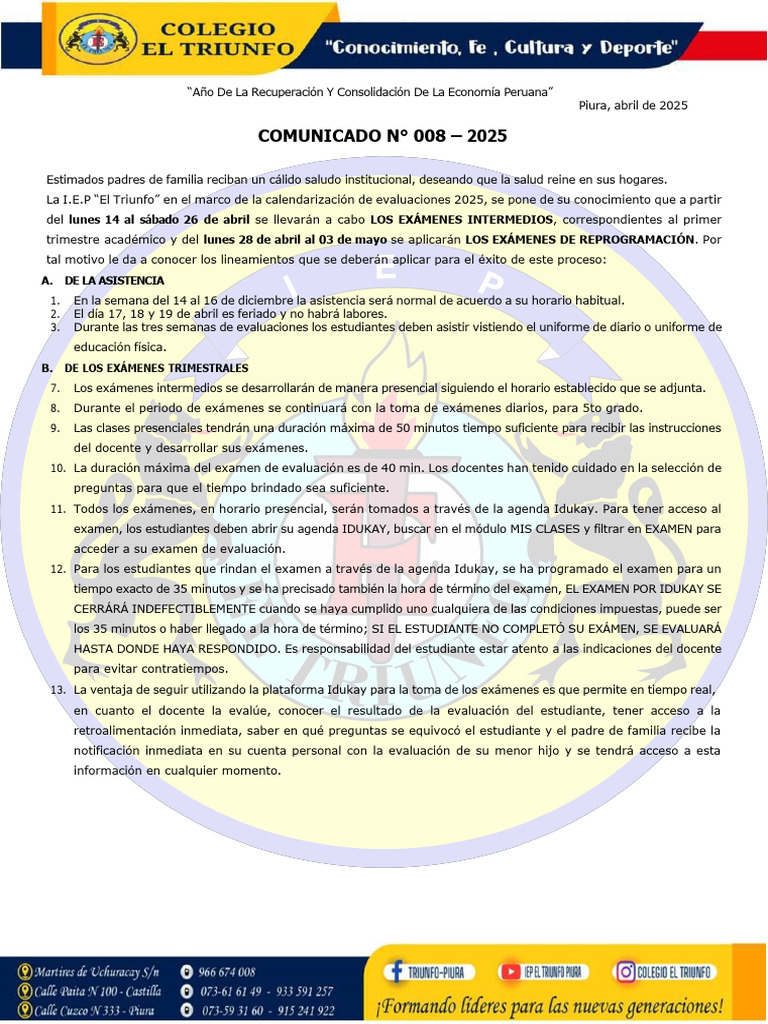 Mayta-Capac Ex - Intermedio Itrim. | PDF | Telefonía móvil