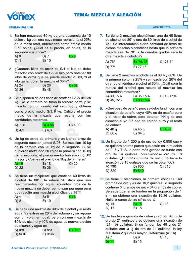 Sa Uni Ar S7 GC Claves | PDF | Vino | Litro