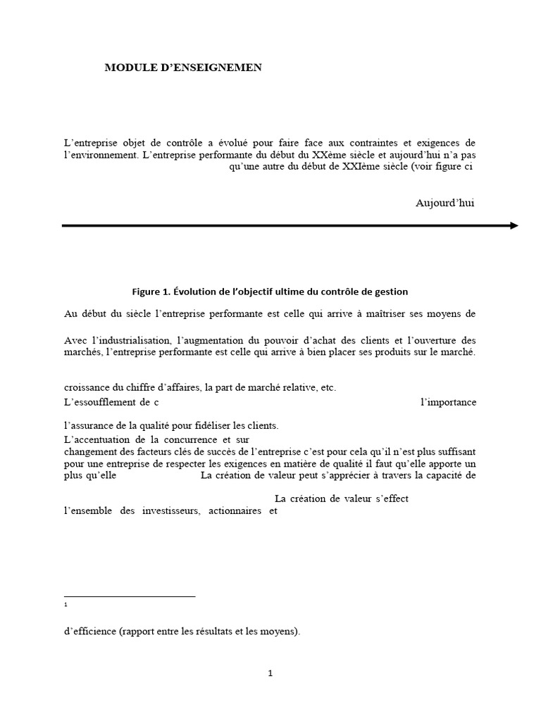 Évolution du contrôle de gestion moderne | PDF | Audit | Business