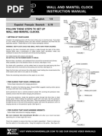 Clock Owners Manuals | PDF | Clock | Horology