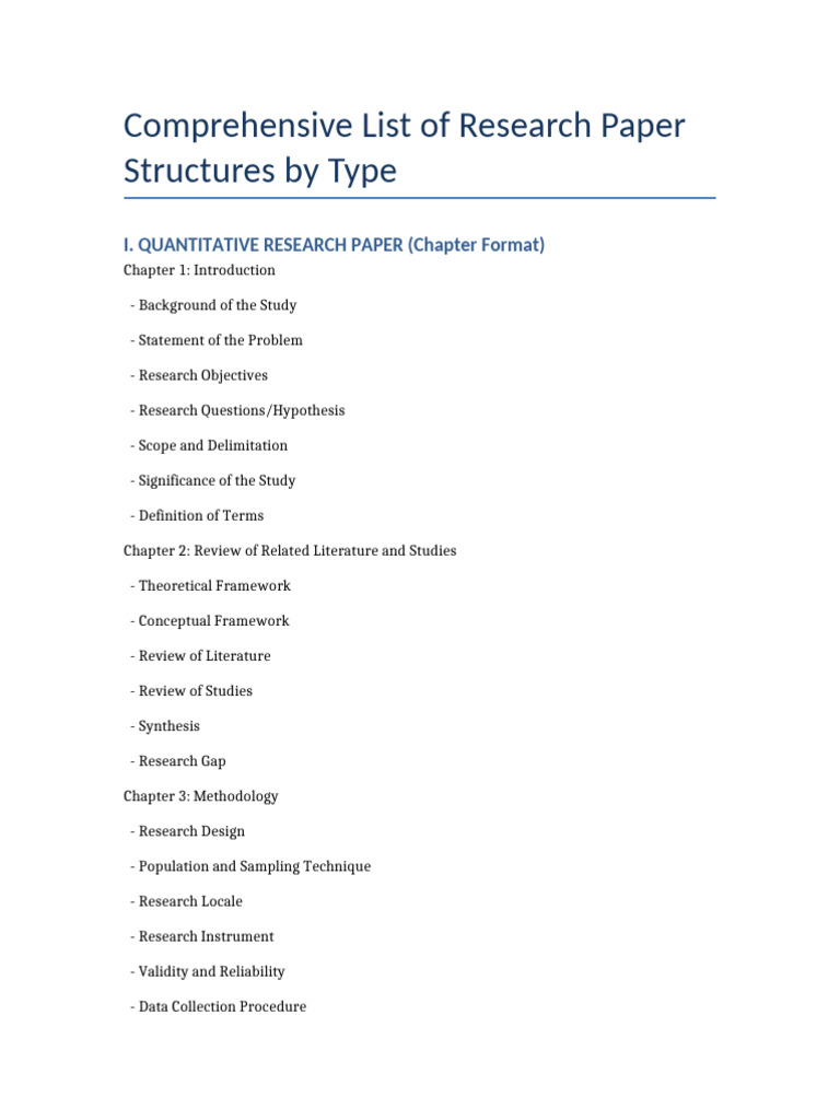 Comprehensive_Research_Paper_Structures (1) | PDF | Methodology ...