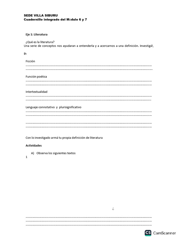 Cuadernillo Integrado Modulo 6 y 7 para Veronica Braviz | PDF | Familia | Poesía