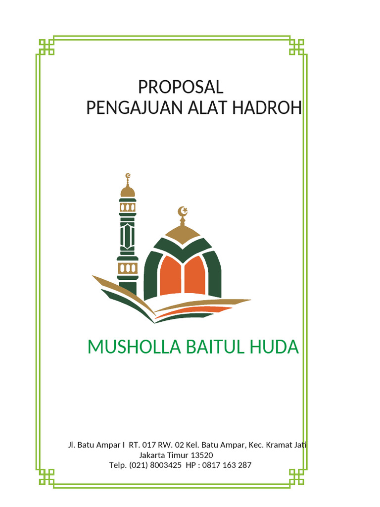 PROPOSAL HADROH - Ok Lengkap | PDF