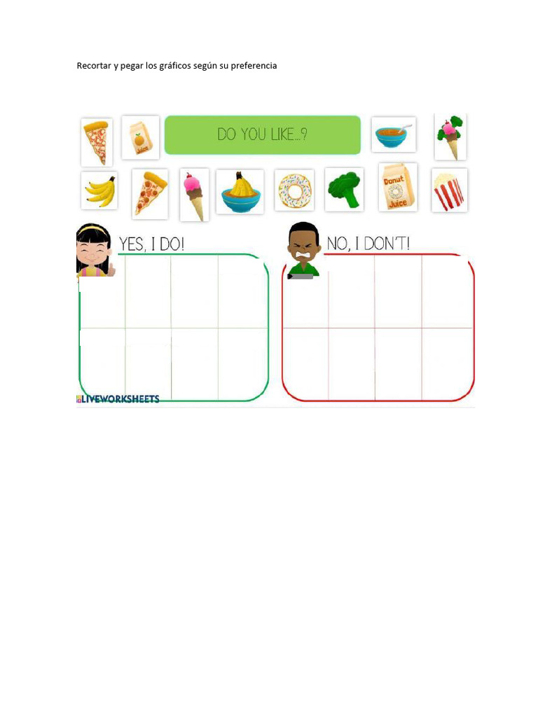 Worksheet 6th Yes, I Do No, I Don't | PDF