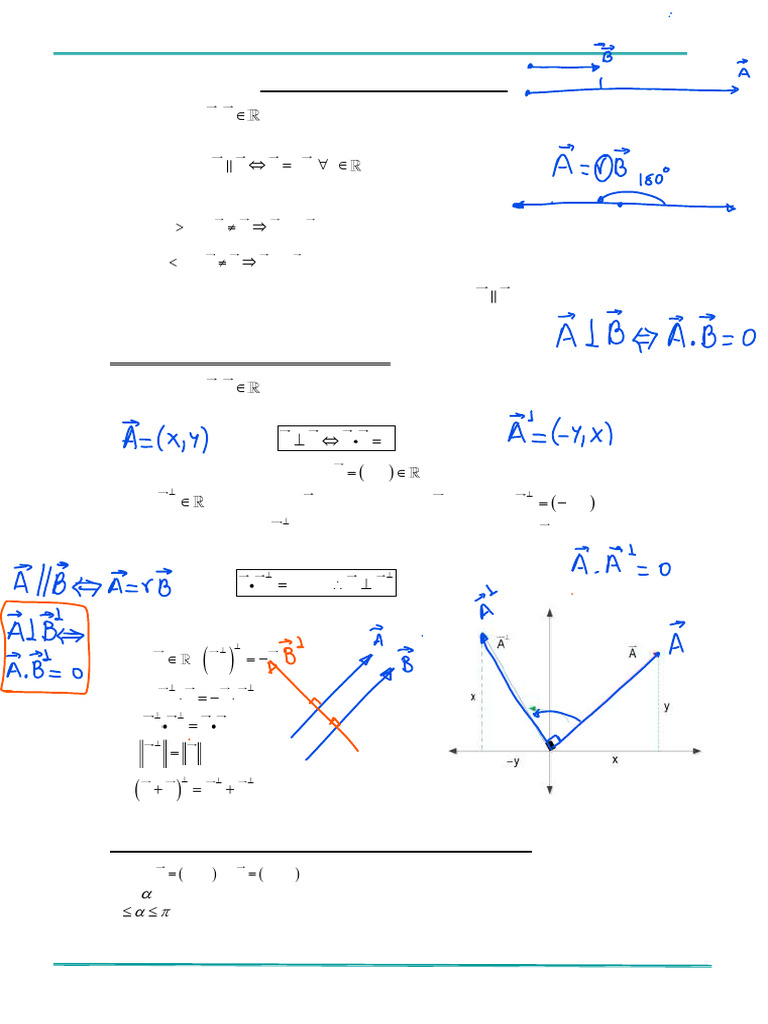Vectores Paralelos y Ortogonales 2 Pizarra | PDF | Vector Euclidiano ...