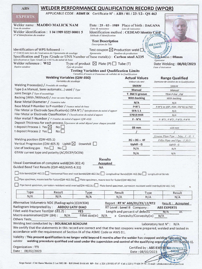 QS Maodo Malick Nam | PDF