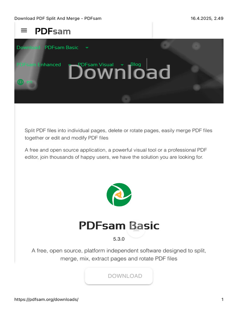 Https-:pdfsam Org:downloads | PDF | Computing | Software
