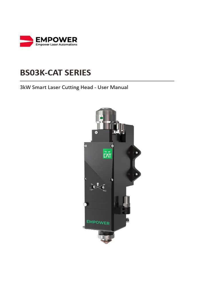 User Manual-BS03K-CAT - 3kW Smart Laser Cutting Head - V1.0 | PDF ...
